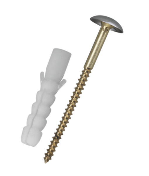 BRASS SCREW (WITH SHOW FLANGE FOR EWC) PAIR