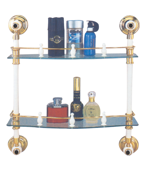 ROLEX GLASS SHELF DOUBLE (TOUGHENED GLASS)